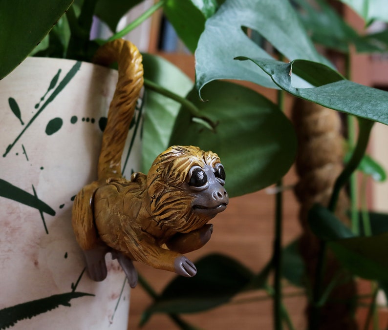 Animal Figures Frog Hummingbird Salamander and Monkey - Etsy