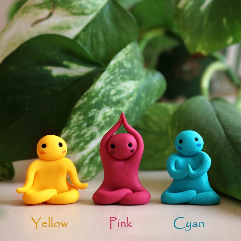 Yoga Relaxing Figure or Keychain, Namaste - Etsy
