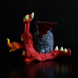 Dragon Snail on Fire! - Etsy