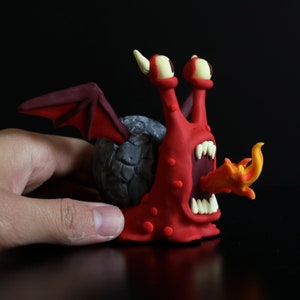 Dragon Snail on Fire! - Etsy