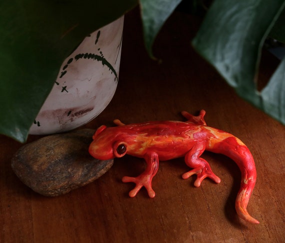 Animal Figures Frog Hummingbird Salamander and Monkey | Etsy