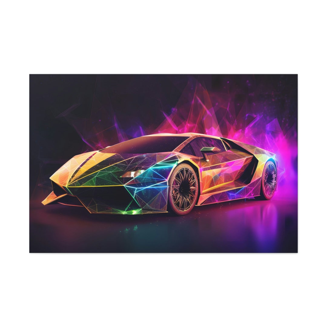 Rainbow Rush (AI Digital Art)- Canvas Gallery Wraps - Etsy