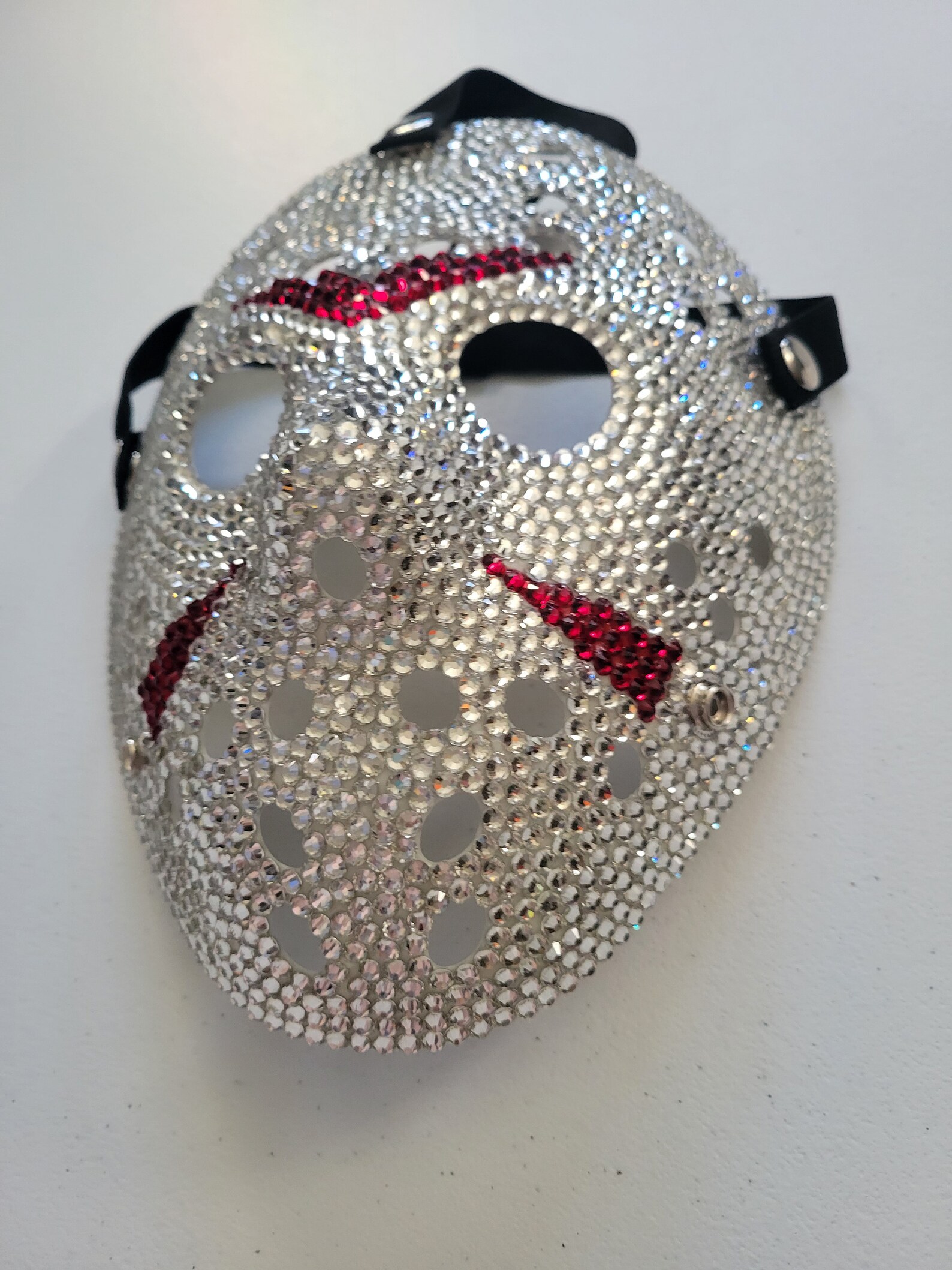 Jason Voorhees Mask Hand Jeweled Original Art Friday the 13th - Etsy
