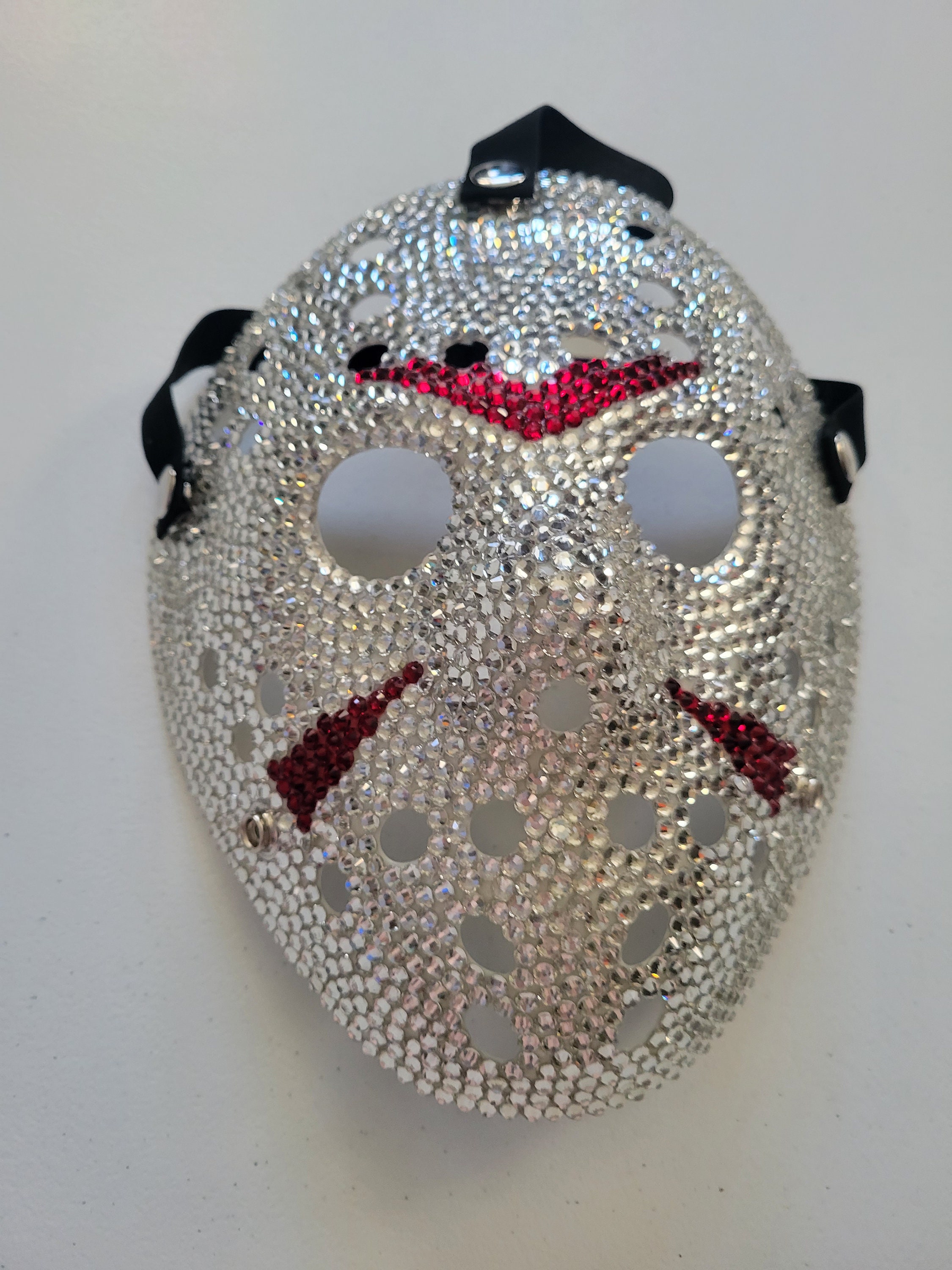 Jason Voorhees Mask Hand Jeweled Original Art Friday the 13th - Etsy