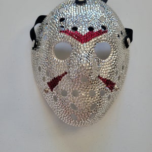 Jason Voorhees Mask Hand Jeweled Original Art Friday the 13th - Etsy