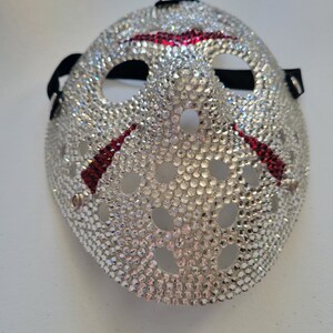 Jason Voorhees Mask Hand Jeweled Original Art Friday the 13th - Etsy