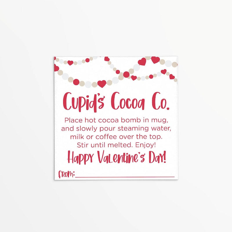 Hot Cocoa Bomb Tag - Etsy
