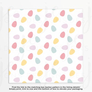 Easter Smashable Chocolate Eggs 3x2" Instruction Tag With Rainbow Egg ...