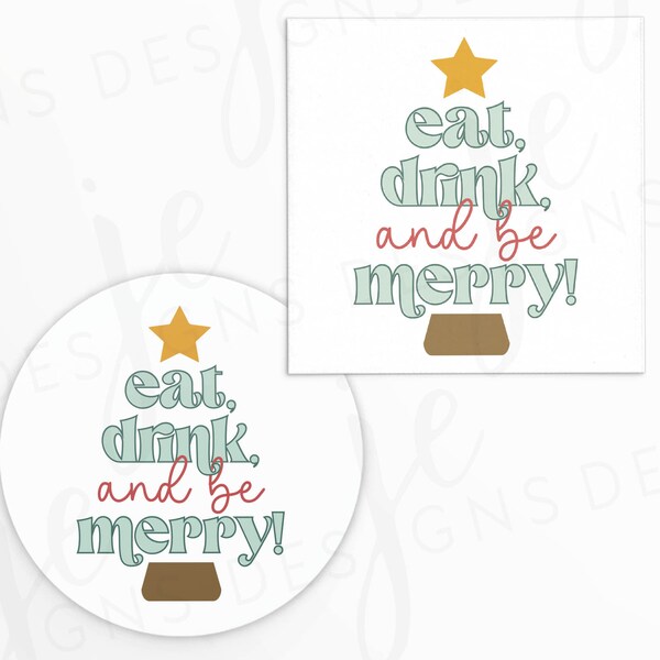 Eat Drink and Be Merry - Etsy