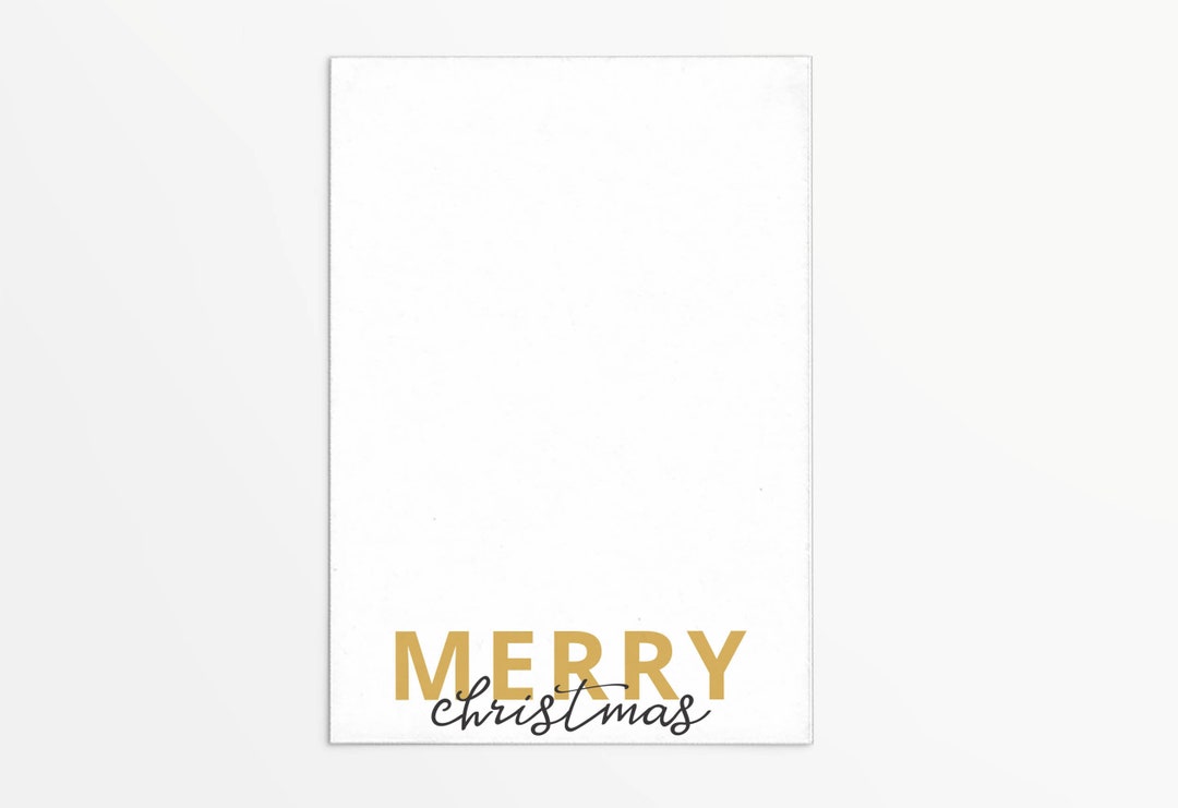 Merry Christmas 3.5x5 Cookie Card Font Mix With Black - Etsy