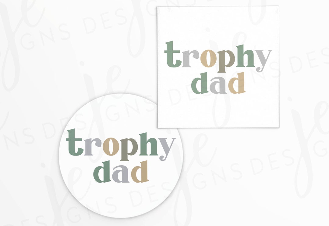 Father's Day "trophy Dad" 2x2" Gift Tag | Stanley | Water Bottle ...