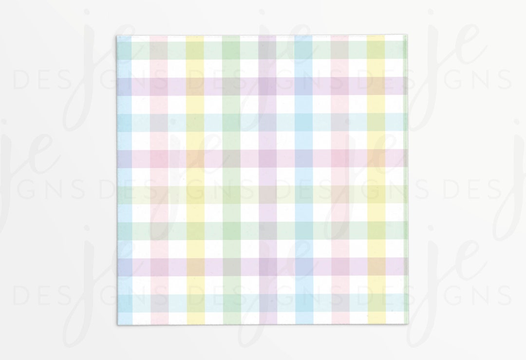 Rainbow Plaid Gingham Box Backer | Easter | Spring | Pastel | Smashable ...