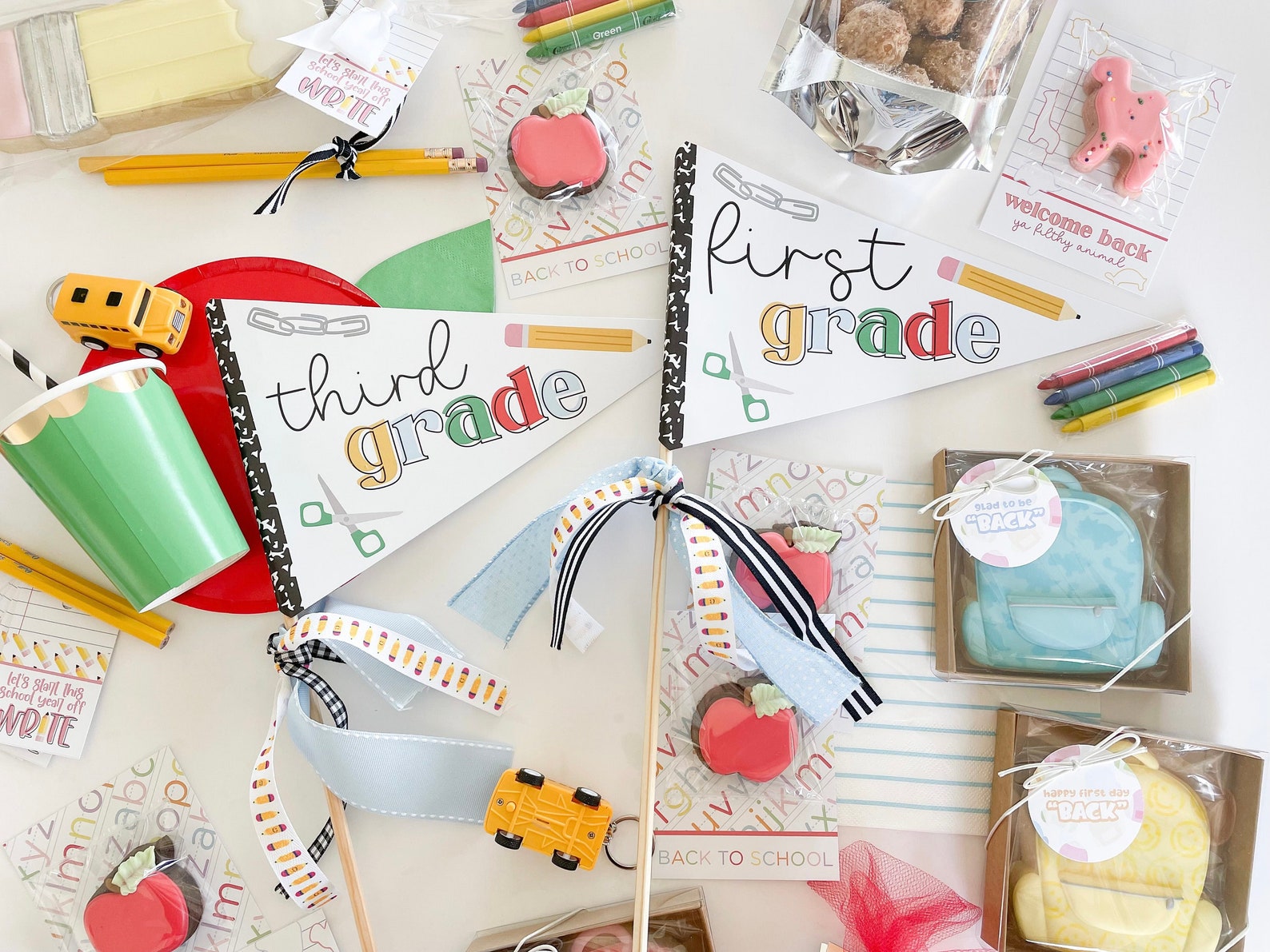 Back to School Pennant Flag Printable | First Day of School | Class ...