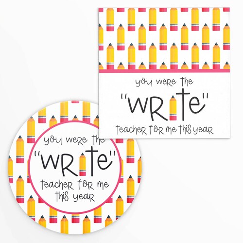 Teacher Thank You Gift Tags Teacher Appreciation Printable | Etsy