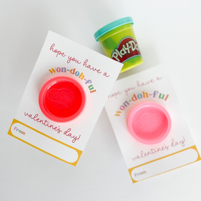 Play Doh Valentines - Etsy