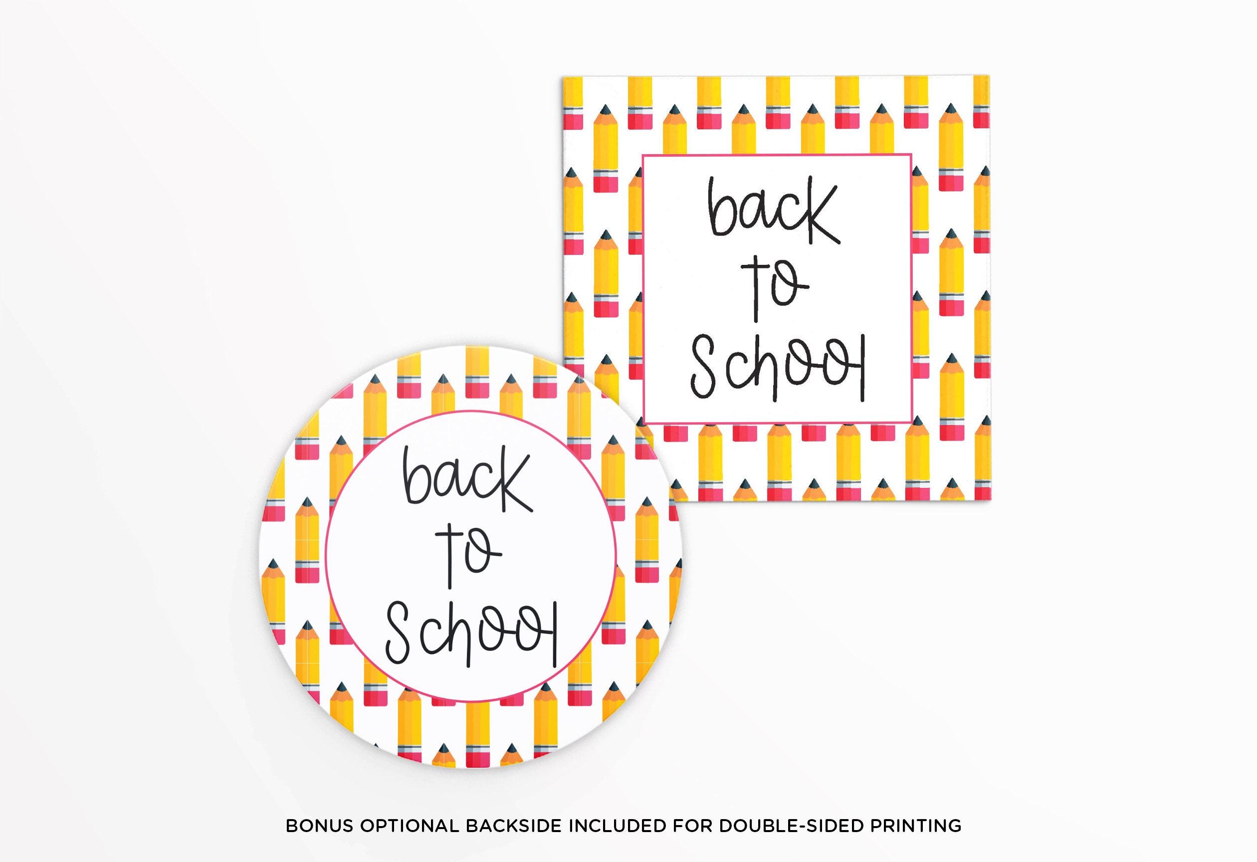 You're the "write" Teacher for Me! 2x2" Tag With Pencil Pattern ...