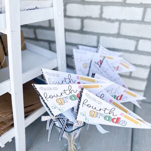 Back to School Pennant Flag Printable | First Day of School | Class ...