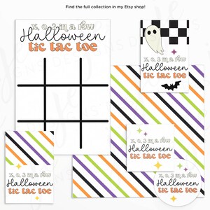 Halloween Tic Tac Toe 2x2" Gift Tag | Happy Halloween | Cookie ...