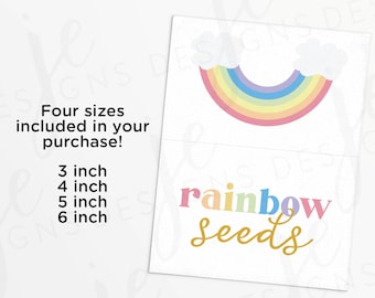Skittles RAINBOW SEEDS Printable Candy Holders DIY St. Patrick's Day ...
