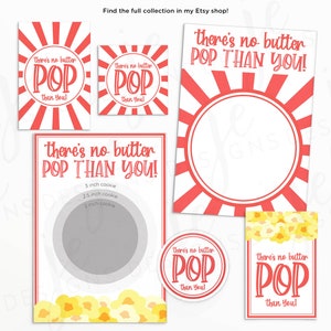 Father's Day "no Butter Pop Than You!" Popcorn-themed 3.5x5" Mini ...
