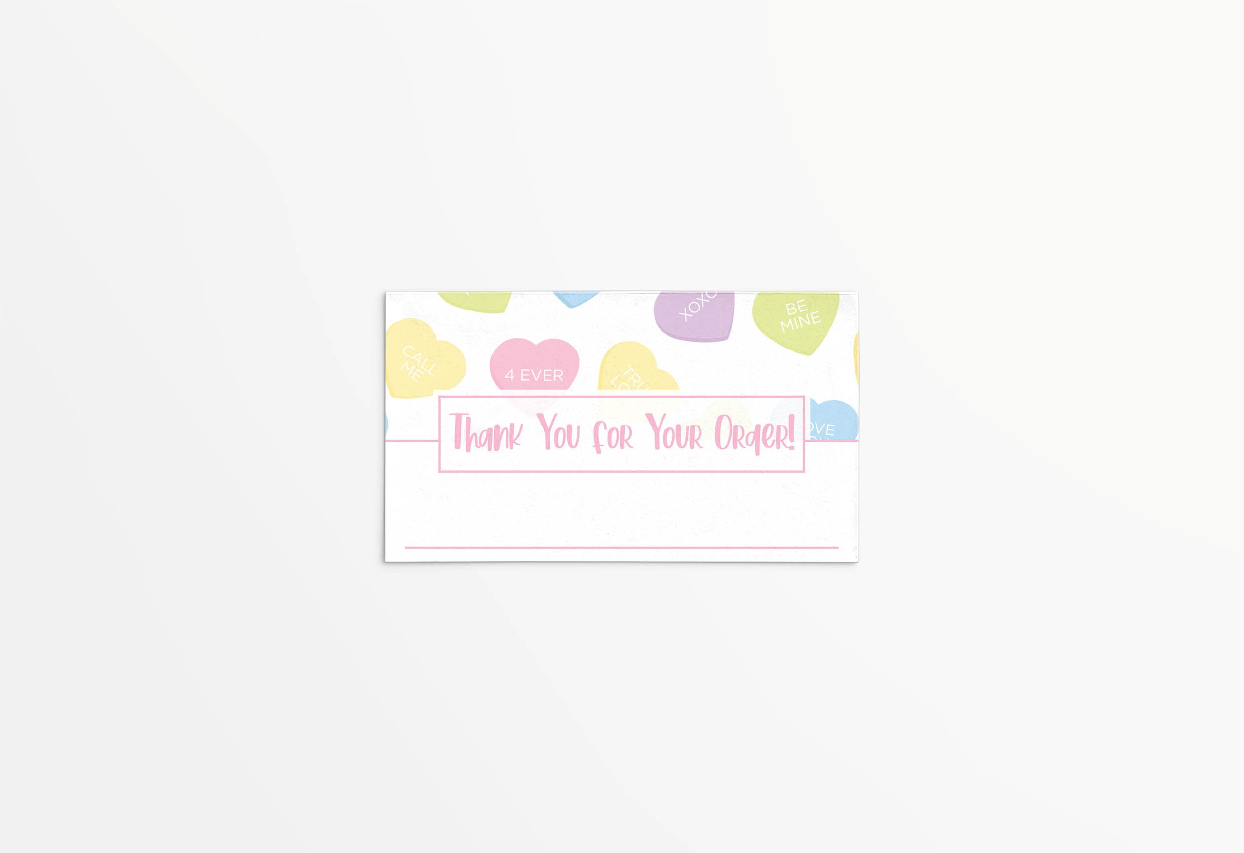 Thank You For Your Order 3.5x2 Tag with Conversation | Etsy