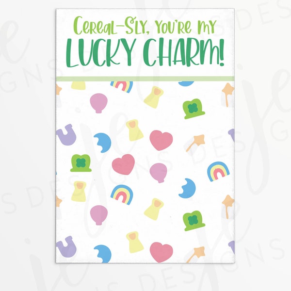 Lucky Charm Cookie Card - Etsy
