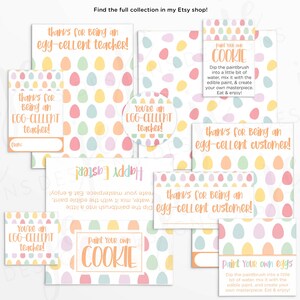You're an Eggcellent Teacher 2x2" Gift Tag With Pastel Easter Eggs ...