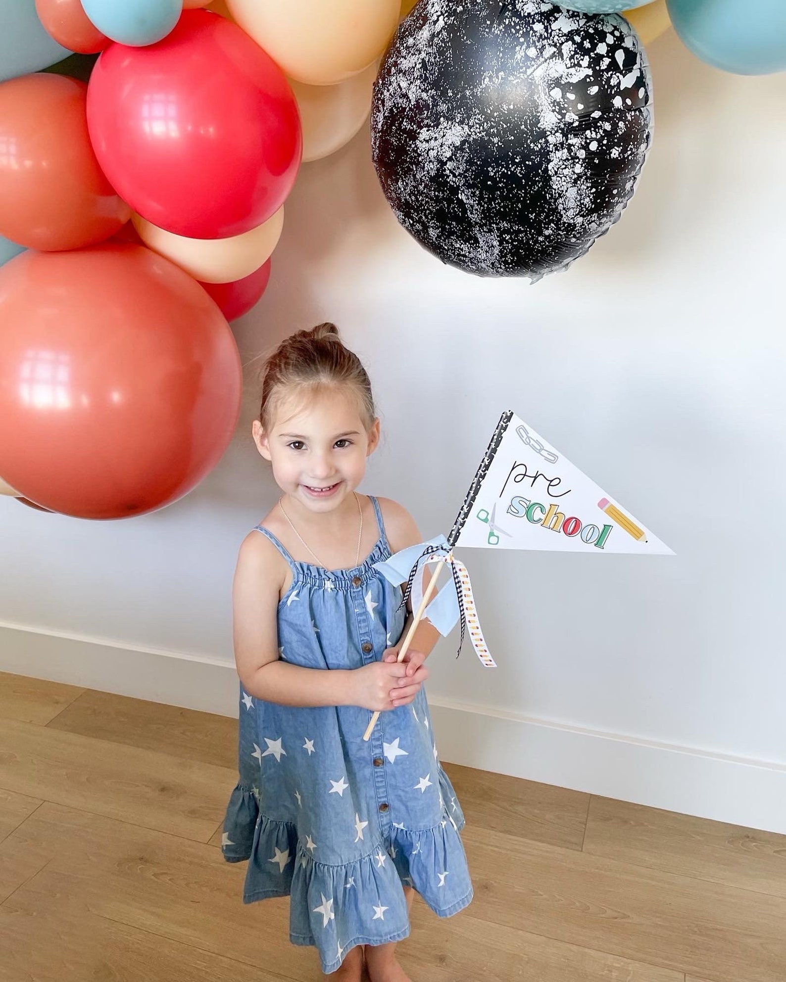 Back to School Pennant Flag Printable | First Day of School | Class ...