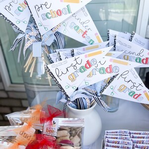 Back to School Pennant Flag Printable | First Day of School | Class ...