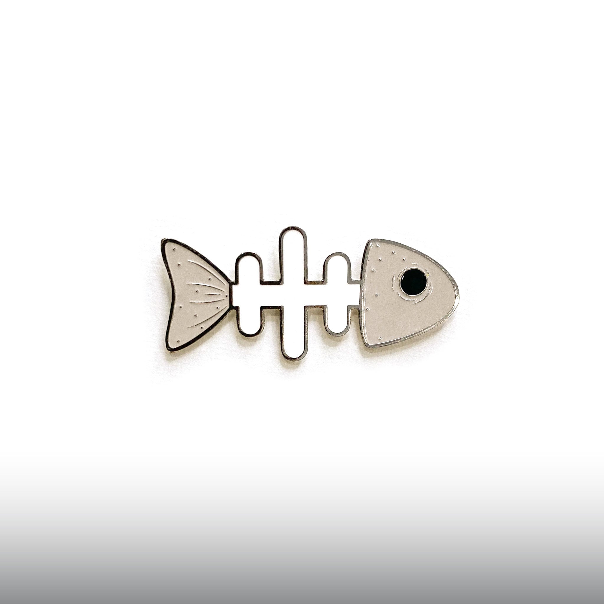 Metal Fishbone Pin, Special Pin, Minimalist, Limited Edition - Etsy