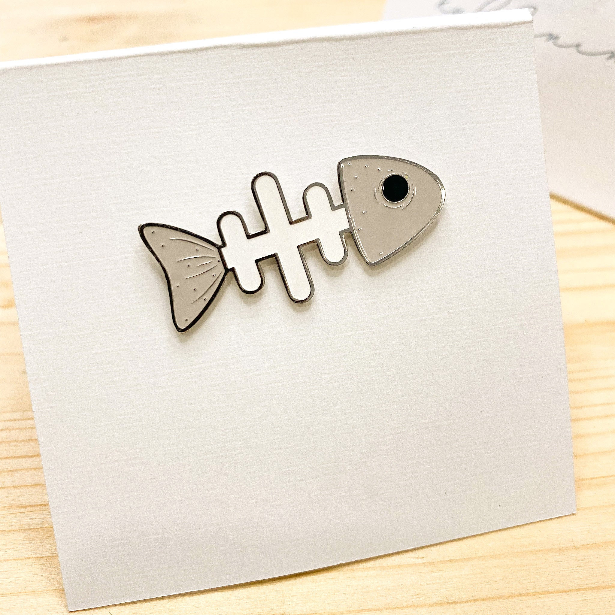 Metal Fishbone Pin, Special Pin, Minimalist, Limited Edition - Etsy