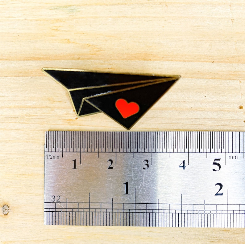 Paper Airplane, Metal Pin, Handmade, Special Pin, Minimalist, Limited ...