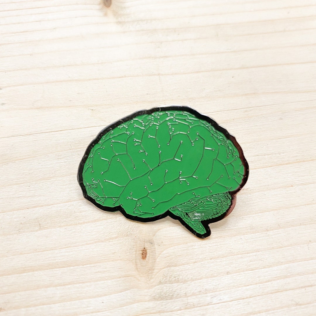 Metal Brain Pin Special Pin Minimalist Limited Edition - Etsy