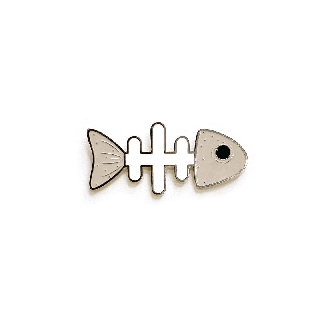 Metal Fishbone Pin, Special Pin, Minimalist, Limited Edition - Etsy