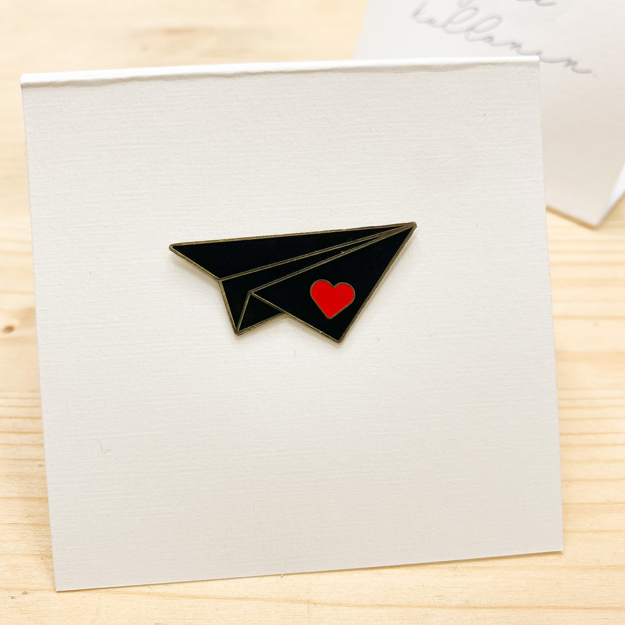 Paper Airplane Metal Pin Handmade Special Pin Minimalist - Etsy