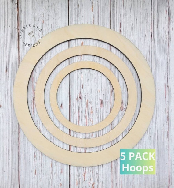 Circle Hoop Ring Cutout / Wooden Hoop for DIY Wreath / Dream - Etsy