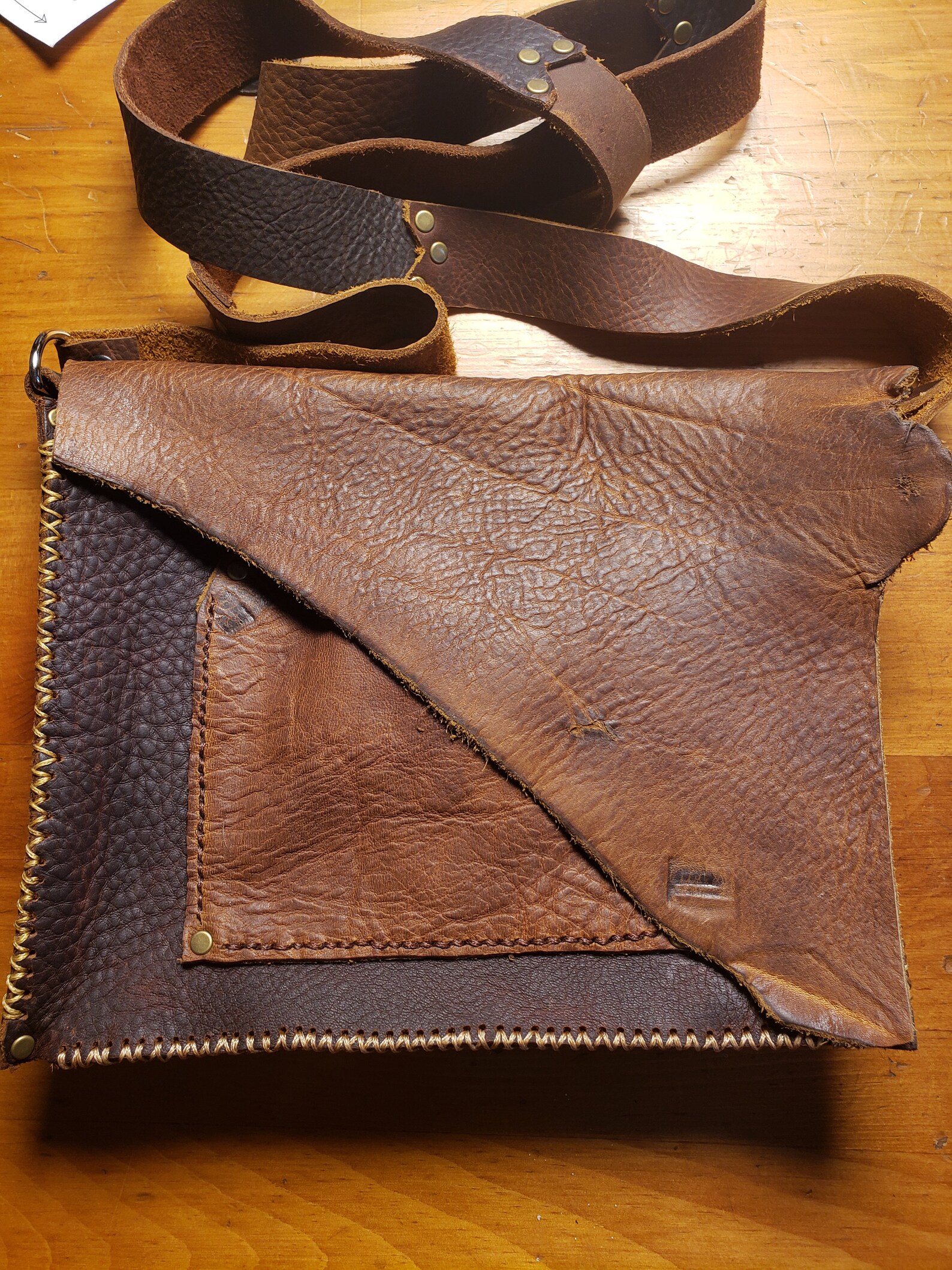 Rustic Leather Purse - Etsy