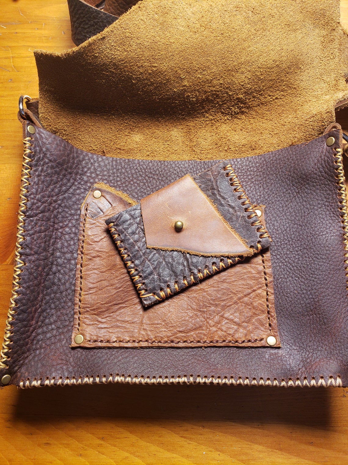 Rustic Leather Purse - Etsy