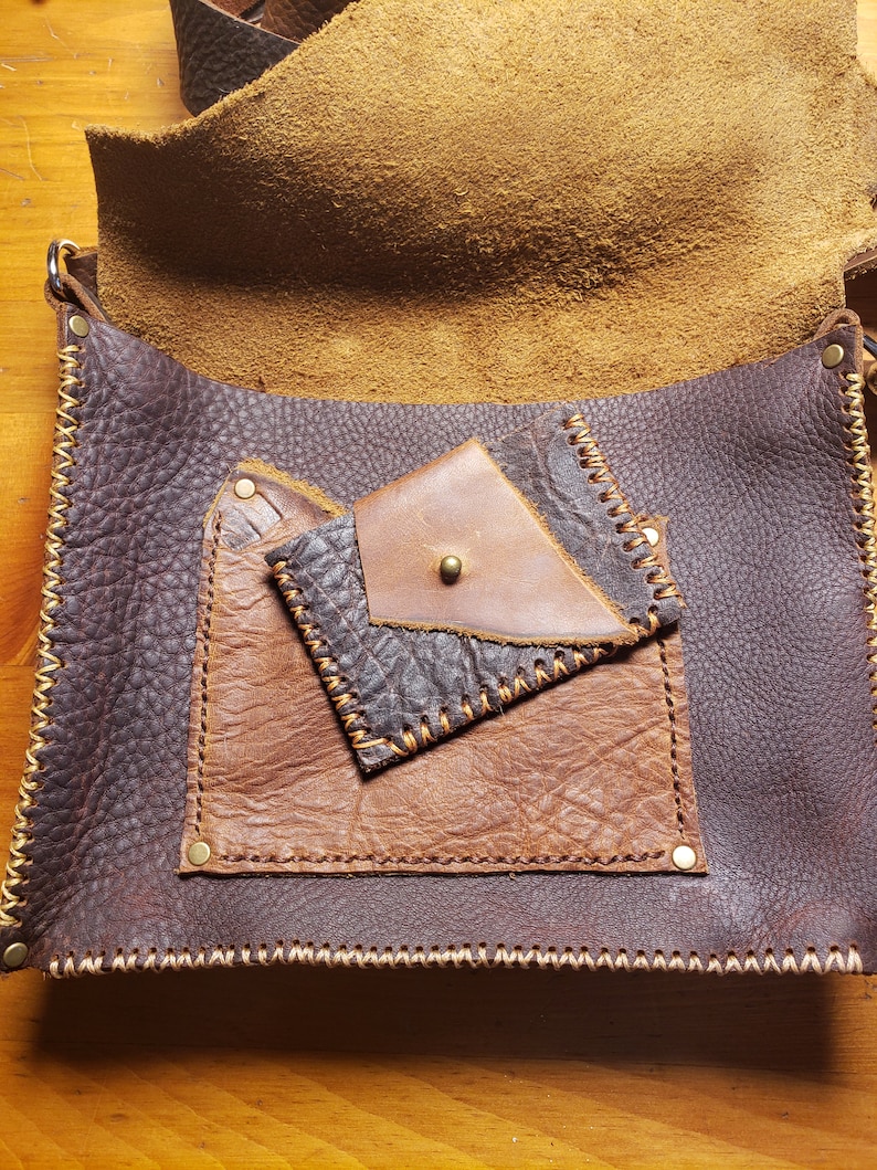 Rustic Leather Purse - Etsy