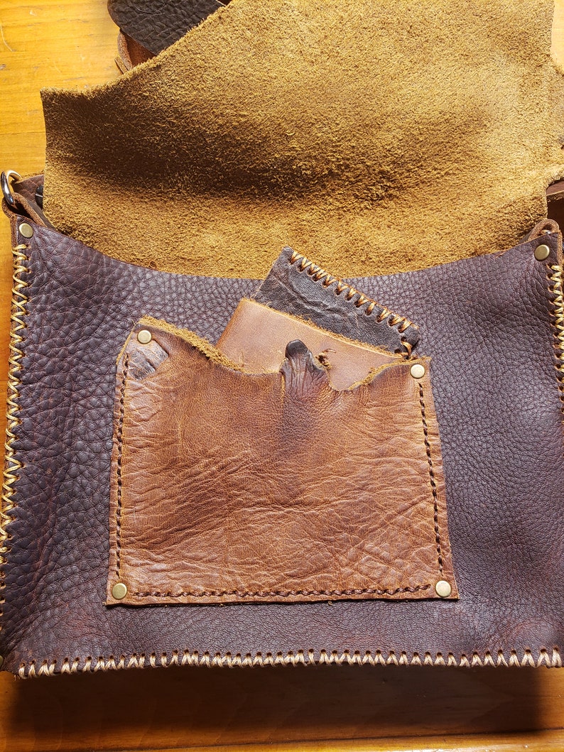 Rustic Leather Purse - Etsy