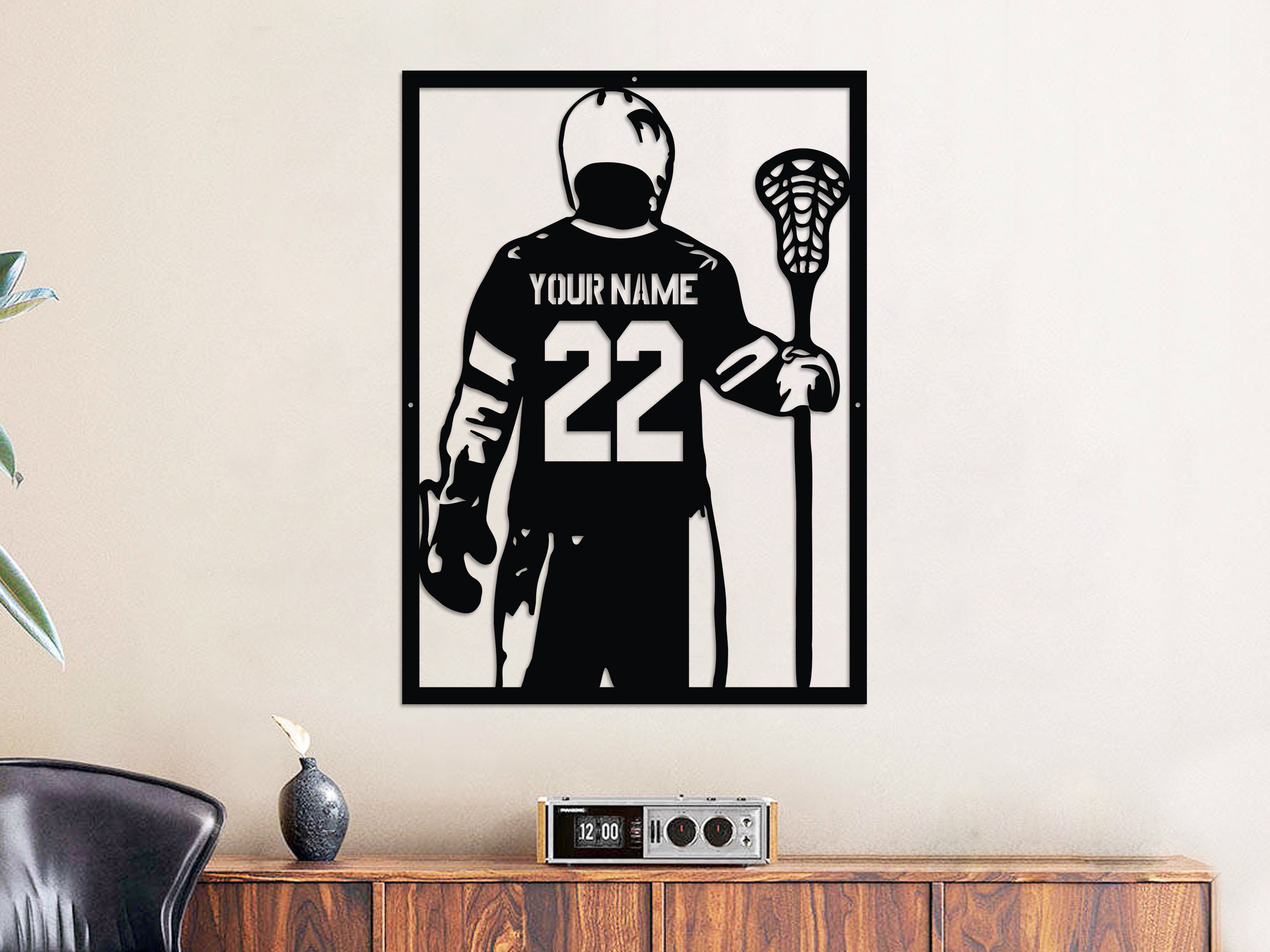 Custom Lacrosse Metal Sign Custom Name Lacrosse Sign - Etsy