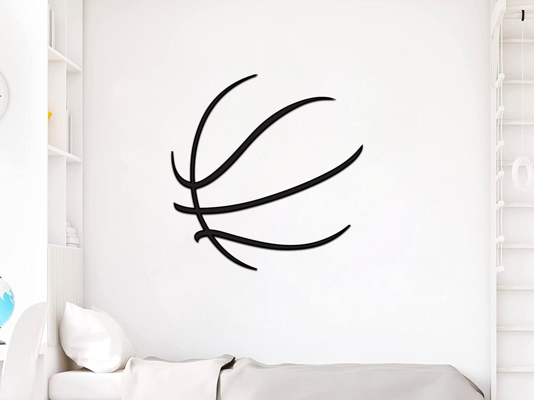 Basketball Metal Wall Art, Basketball Sign for Bedroom, Basketball ...