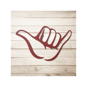 Hang Loose Sign, Metal Shaka Wall Art, Surf Sign, Surf Metal Sign, Hang ...