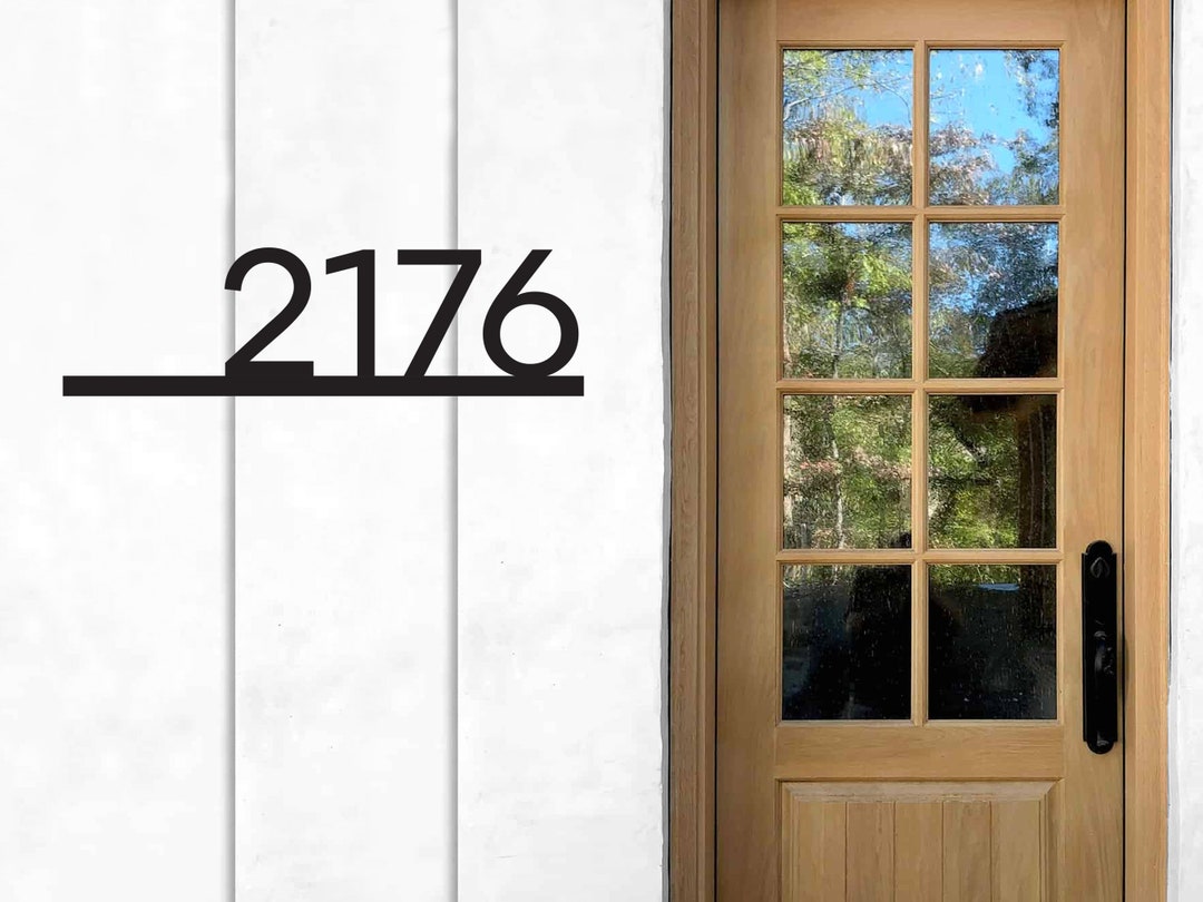 Home Address Sign, House Numbers Sign Metal, House Number Sign, Modern ...