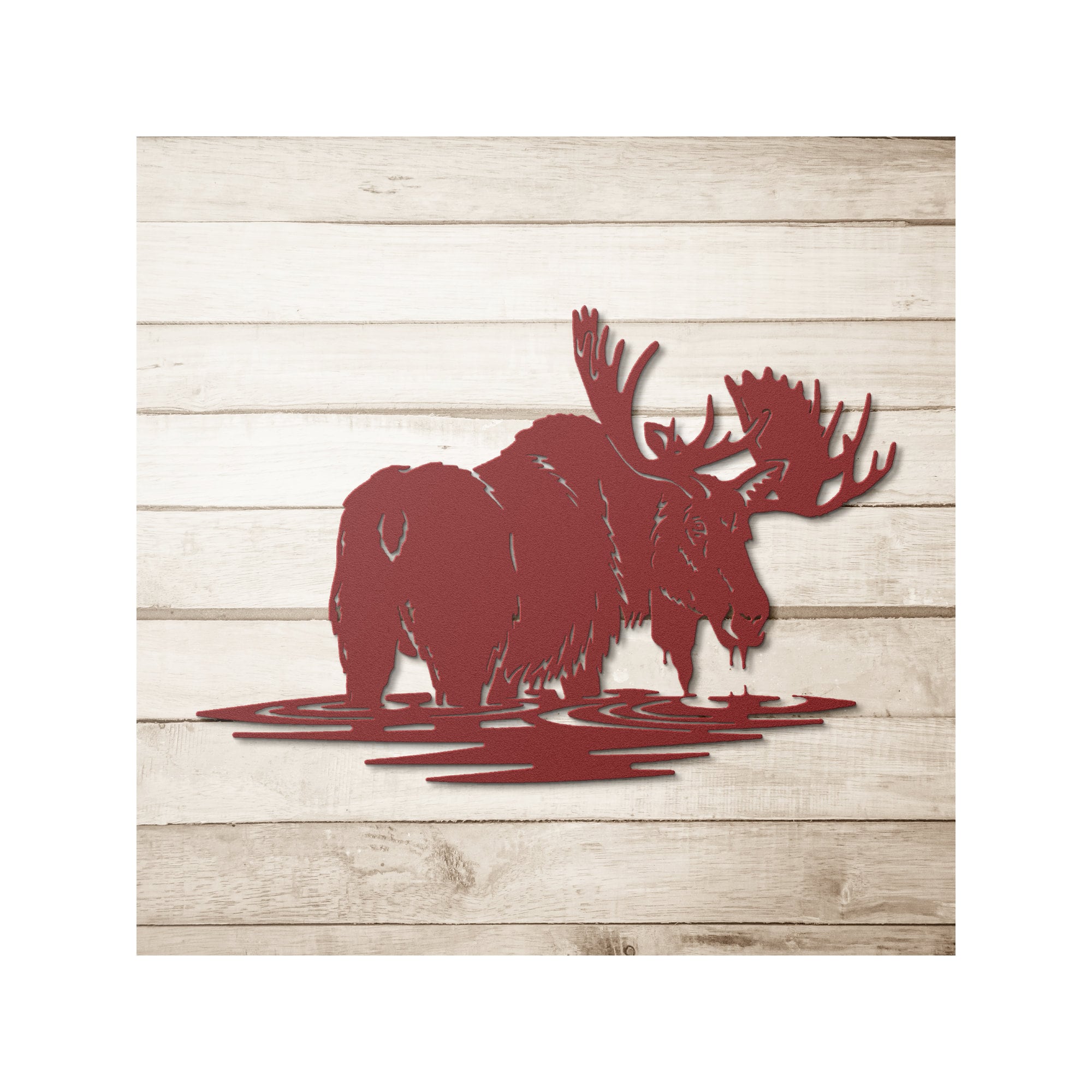 Moose Metal Art Metal Moose Sign Wildlife Decor Hunting - Etsy