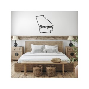 Georgia Sign, Georgia Metal Sign, Metal Georgia State Sign Wall Art ...