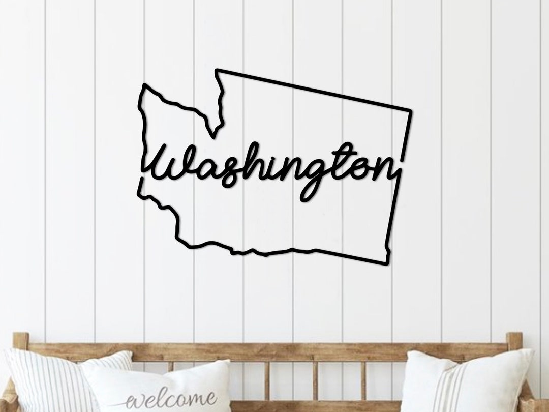 Washington Sign, Washington Metal Sign, Metal Washington State Sign ...