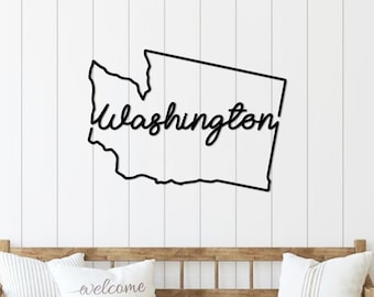 Metal Washington State Sign - Etsy