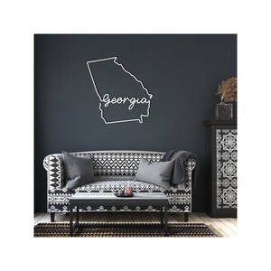 Georgia Sign, Georgia Metal Sign, Metal Georgia State Sign Wall Art ...