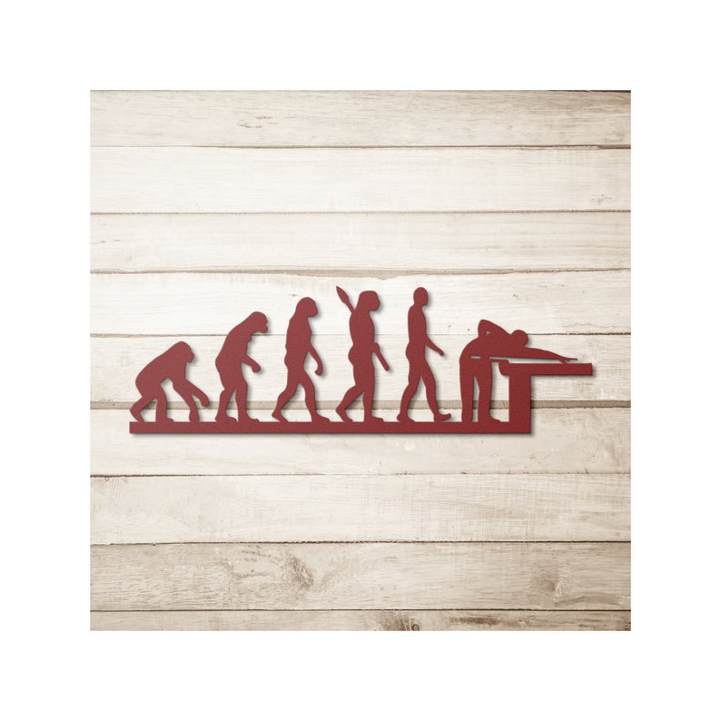 Billiards Evolution Sign Funny Billiards Sign Pool Metal - Etsy